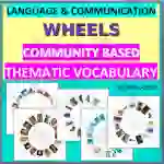 Language & Communication Wheels: Community Based Vocabulary by Teach Simple