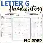 Letter G Handwriting Worksheets by Teach Simple