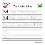Letter M Handwriting Practice Worksheet by Teach Simple