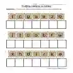 Letter Order Placement Worksheet by Teach Simple