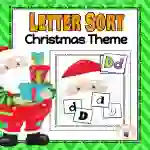 Letter Sort - Christmas Theme by Teach Simple