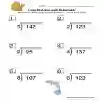 Long Division Problems with Remainders Worksheet by Teach Simple