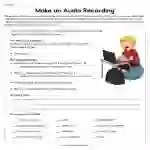 Make an Audio Recording Worksheet by Teach Simple