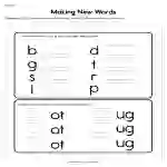Making New Words Worksheet by Teach Simple