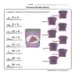 Matching Division Worksheet by Teach Simple