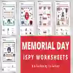 Memorial Day iSpy Worksheet by Teach Simple
