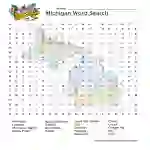 Michigan Word Search Worksheet by Teach Simple