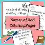 Names of God Coloring Pages by Teach Simple