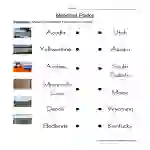 National Parks Matching Worksheet by Teach Simple