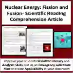 Nuclear Energy Reading Comprehension Article by Teach Simple