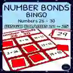 Number Bonds 26-30 Bingo - Boards 21-25 by Teach Simple