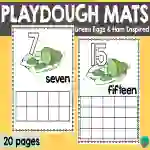 Number Playdough Mats 1-20 - Green Eggs & Ham Dr Seuss Inspired ...