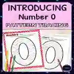 Number Recognition Worksheets | Pattern Tracing Activity | Number 0 by ...