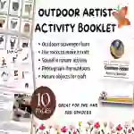 Outdoor Art Creator Activity Booklet, 2nd and 3rd grade, printable for ...