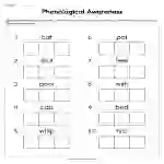 Phonological Awareness Worksheet by Teach Simple