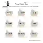 Place Value Tens Worksheet by Teach Simple