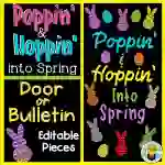 Poppin' & Hoppin' Into Spring Bulletin Board by Teach Simple