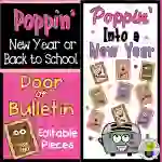 Poppin' Into a New Year Back to School Bulletin Board by Teach Simple
