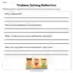 Problem Solving Reflection Worksheet by Teach Simple
