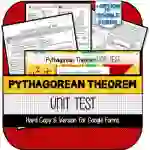 Pythagorean Theorem UNIT TEST by Teach Simple