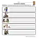 Quotation Mark Practice Worksheet by Teach Simple