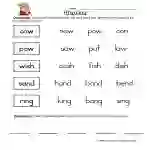 Rhyming Worksheet by Teach Simple
