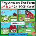 Rhythms on the Farm Boom Cards by Teach Simple