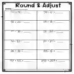Round & Adjust Worksheet by Teach Simple