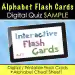 SAMPLE Alphabet Flash Cards - 2 Digital PDF Activities + Printables by Teach Simple