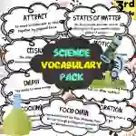 Science Vocabulary Pack for Whole Year by Teach Simple