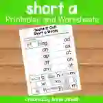 Short Vowel Worksheets and Printables - short a by Teach Simple