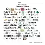 Snake Rebus Worksheet by Teach Simple