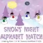 Snowy Night Alphabet Match by Teach Simple