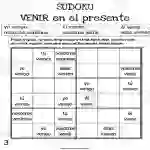 Spanish: VENIR Present Tense Sudoku by Teach Simple