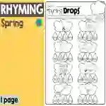Spring Rhyming Worksheet by Teach Simple