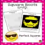 Square Roots Emoji Math Activity by Teach Simple