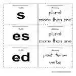 Suffix Flash Cards by Teach Simple