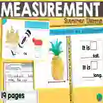 Summer Math Center Measurement by Teach Simple