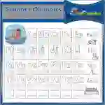 Summer Olympics Alphabet Tracing Worksheets - EBOOK by Teach Simple