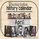 Teaching Timelines History Calendar - April by Teach Simple