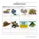 Thanksgiving Syllables Worksheet by Teach Simple