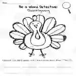 Thanksgiving Word Detective Printable by Teach Simple