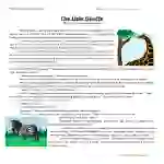 The Ugly Giraffe Reading Comprehension Worksheet by Teach Simple