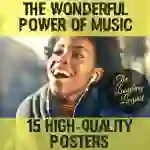 The Wonderful Power of Music - Inspirational Music Posters by Teach Simple