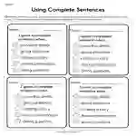 Using Complete Sentences Worksheet by Teach Simple