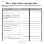 Using Digital Resources Assessment Worksheet by Teach Simple