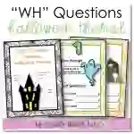 "WH" Question Prompts | Halloween Themed, 20 Differentiated Prompts by ...