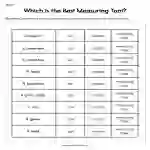 Which is the Best Measuring Tool Worksheet by Teach Simple