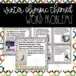 Winter Olympics Themed Mixed Operations Math Task Cards (Print and ...