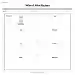 Word Attributes Worksheet by Teach Simple